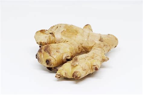 Premium Photo Close Up Ginger Isolated On White Background
