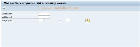 HRPAYHUTR0D SAP Tcode List Processing Classes