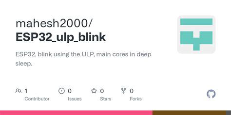 Github Mahesh2000esp32ulpblink Esp32 Blink Using The Ulp Main