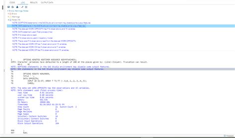 Model Results From Proc Traj Not Displayed In Output Tab Sas Support