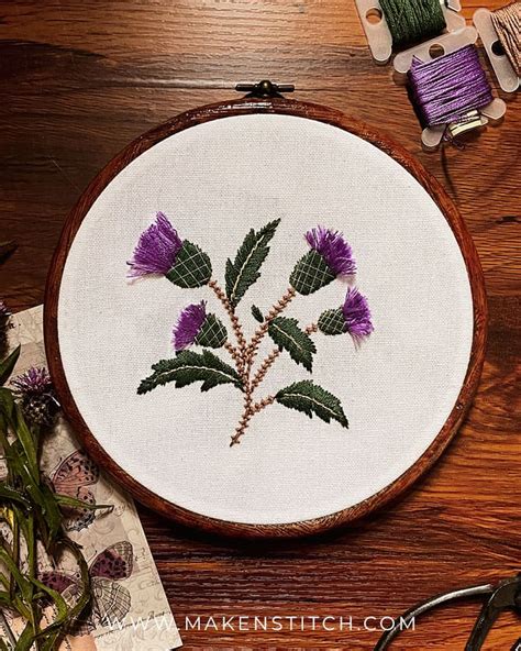 Thistle Needlework Free Pattern Makenstitch