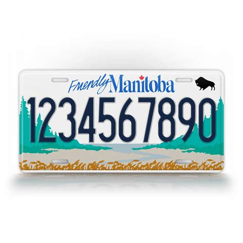 Personalized Manitoba Canada Custom License Plate Signsandtagsonline