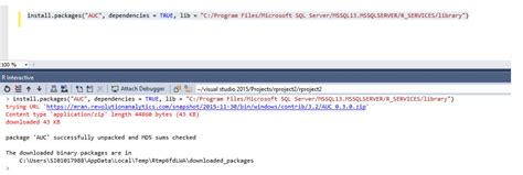 Installing R Packages In Sql Server R Services Sqlservercentral