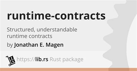 runtime contracts — rust library lib rs