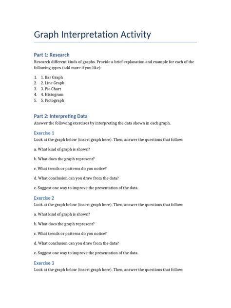 Graph Interpretation Activity Pdf