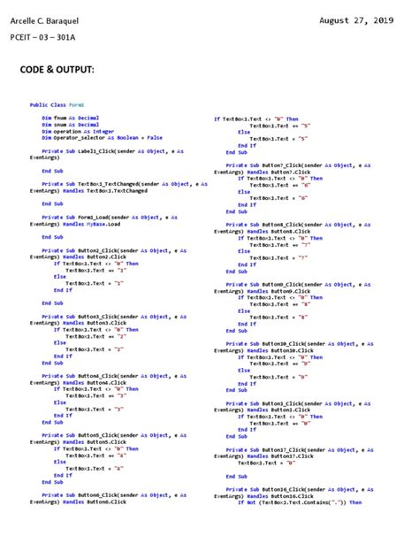 calculator output pdf computer programming software engineering