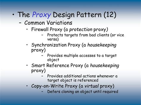 ppt the proxy design pattern 1 a structural design pattern intent