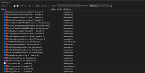 Breakpoint Groups In Visual Studio