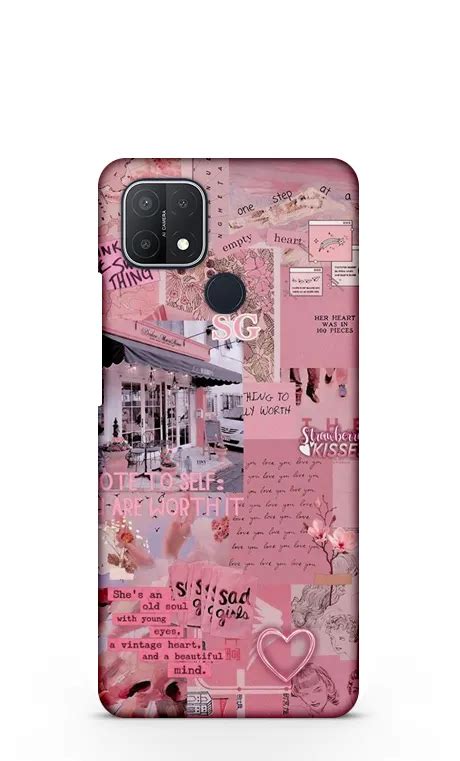 Aesthetic Pink Magazine Oppo A15 Mobile Cover GOCOVERS