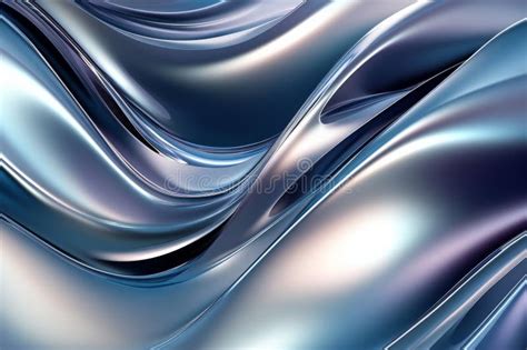 A Smooth Metallic Gradient Background Transitioning From Silver To Blue Creating A Futuristic