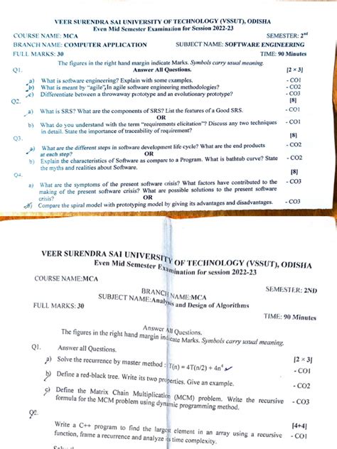2nd Sem Questions Pdf