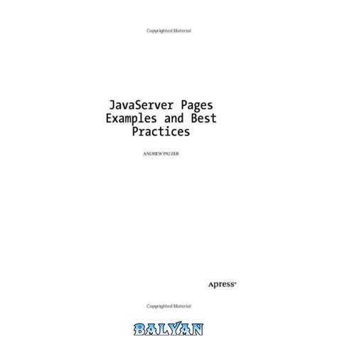 دانلود کتاب Jsp Examples And Best Practices بلیان