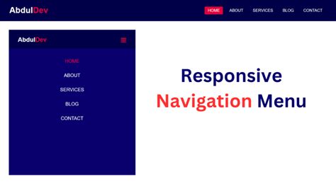 Fully Responsive Navigation Menu Using HTML And CSS