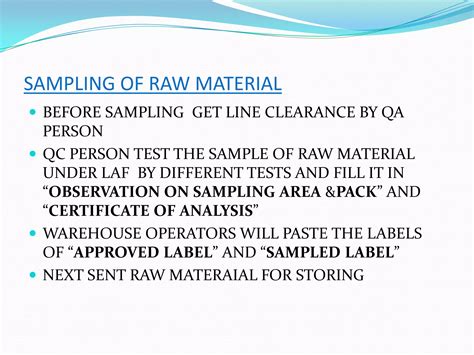 Raw Material Warehouse Pptx