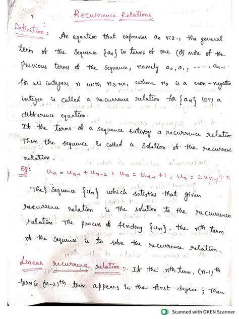 Reccurence Relations Pdf Reccurence Relations Pdf
