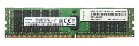 Memory RAM X GB Lenovo ThinkServer System X DDR Rx MHz ECC REGISTERED DIMM W