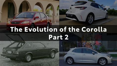 Evolution Of The Corolla Part 2 Sunshine Toyota On The Sunshine