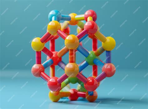 Premium Photo Colorful 3d Molecular Structure