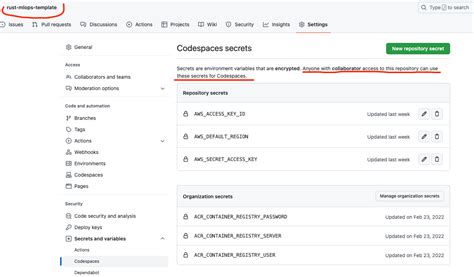Codespaces Secrets Should Get Highlighted For Visibility · Community · Discussion 47463 · Github