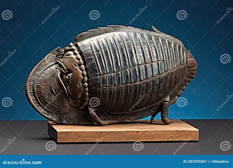 Trilobite Fossil On A White Background Cartoon Vector Cartoondealer