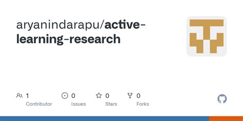 Github Aryanindarapuactive Learning Research