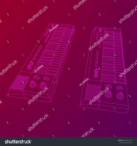 Piano Roll Analog Synthesizer Faders Buttons Stock Vector Royalty Free 1936251331 Shutterstock