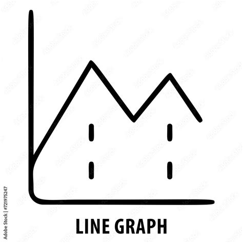Line Graph Chart Data Visualization Line Graph Icon Statistics