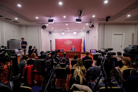 Прес конференција на портпаролот на Владата на Република Македонија Миле Бошњаковски по 56 та