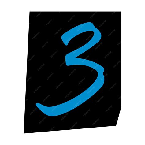 premium vector vector ransom font number 3 cut outs from newspaper or magazine criminal