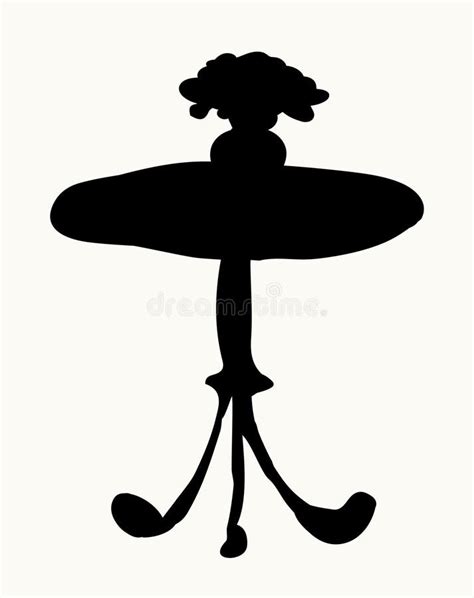 Table And Chairs Vector Drawing Stock Vector Illustration Of House