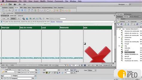 Curso De Dreamweaver Cs6 Com Php E Mysql Iped Youtube