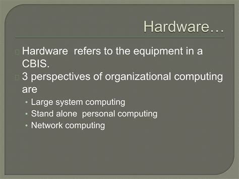 hardware software components ppt