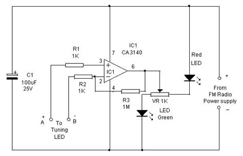 Precise Fm Tuning Indicator Signal Processing Circuit Diagram