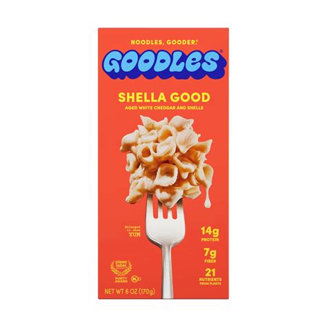 Goodles Mac And Cheese Shella Good Noodles Cheddar Shells Regular