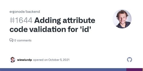 Adding Attribute Code Validation For Id · Issue 1644 · Ergonode