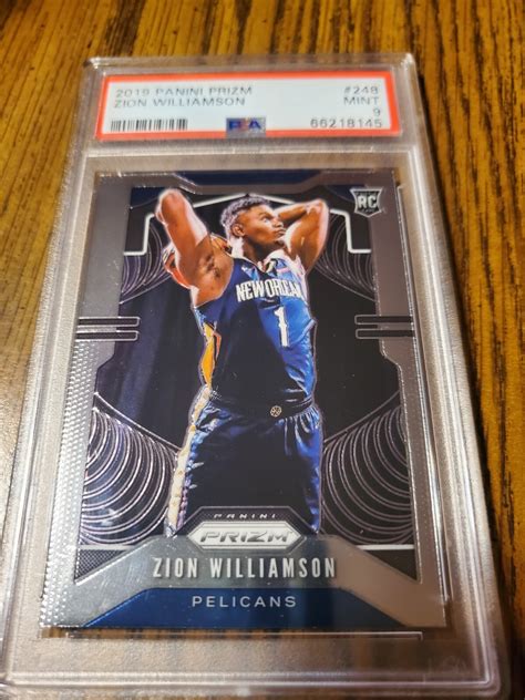 2019 Panini Prizm Zion Williamson 248 Rookie Card Psa 10 Gem Mint Ebay