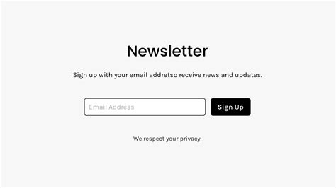 Skinny Style Newsletter Block — Ghost Plugins