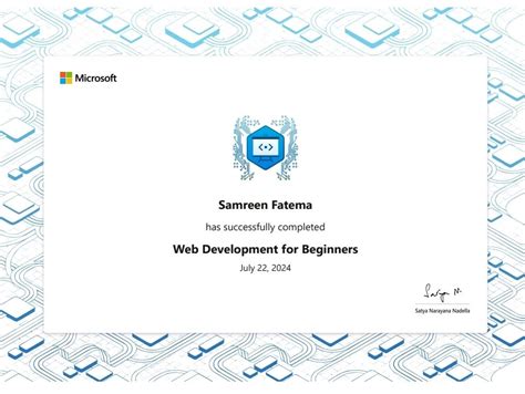 Samreen On Linkedin Microsoft Webdevelopment Certificate