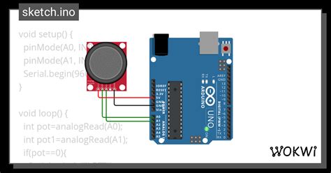 Joystick Wokwi Esp32 Stm32 Arduino Simulator