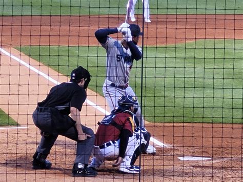 Byron Buxton At The Plate And Eric Hasse Behind The Dish In Toledo