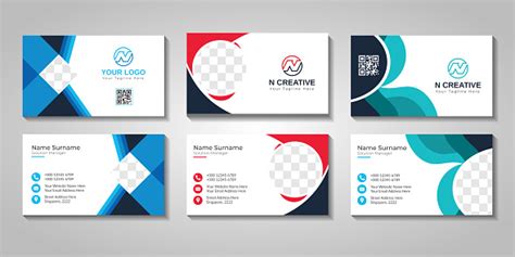 현대 크리에이티브 및 클린 명함 디자인 인쇄 템플릿 의 집합 플랫 스타일 벡터 일러스트레이션 명함에 대한 스톡 벡터 아트 및 기타 이미지 Istock