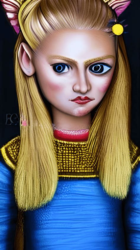Ritratto Iper Realistico Di Un Bellissimo Piccolo · Creative Fabrica