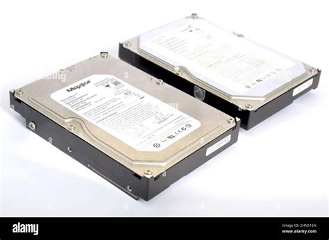 Data Storage Hard Disk Drive 35 Inch Sata In White Background Stock