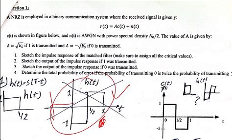 solved a nrz is employed in a binary communication system