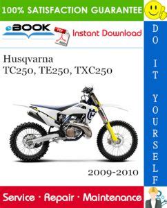 Husqvarna Tc250 Te250 Txc250 Motorcycle Service Repair Manual 2009