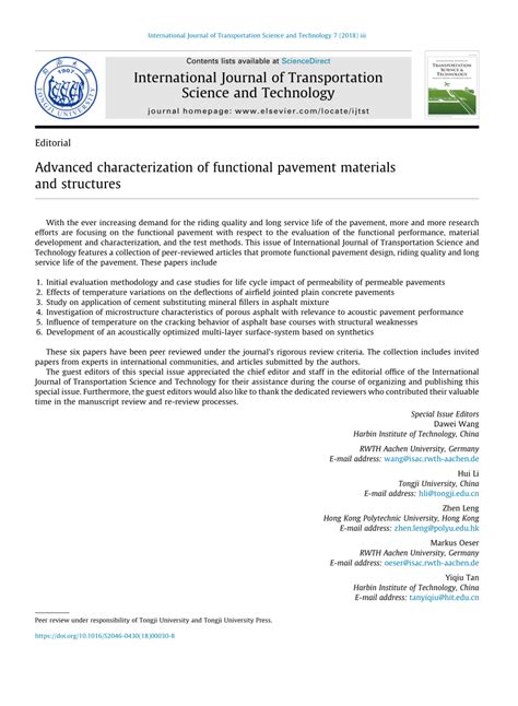 Pdf Advanced Characterization Of Functional Pavement Materials And Structures