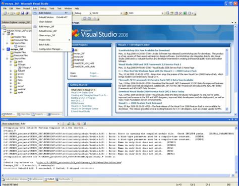 Creating A Fortran Console Application That Calls A C Program With An