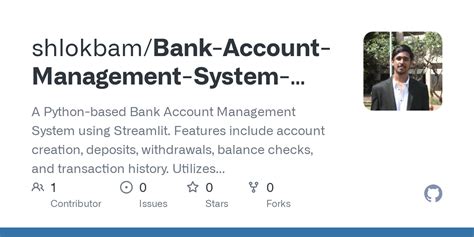 Bank Account Management System Using Data Structureapppy At Main · Shlokbambank Account