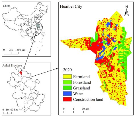 Geographical Location Of Huaibei City In China Download Scientific Diagram