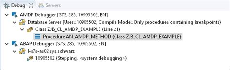 amdp debugging in transformation routines